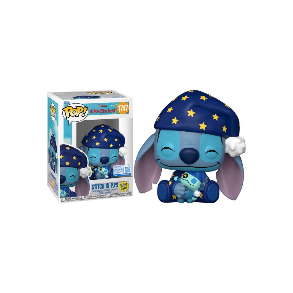 Figurine Funko Pop! Stitch in PJ's GITD #1747 - Lilo & Stitch - Exclusive